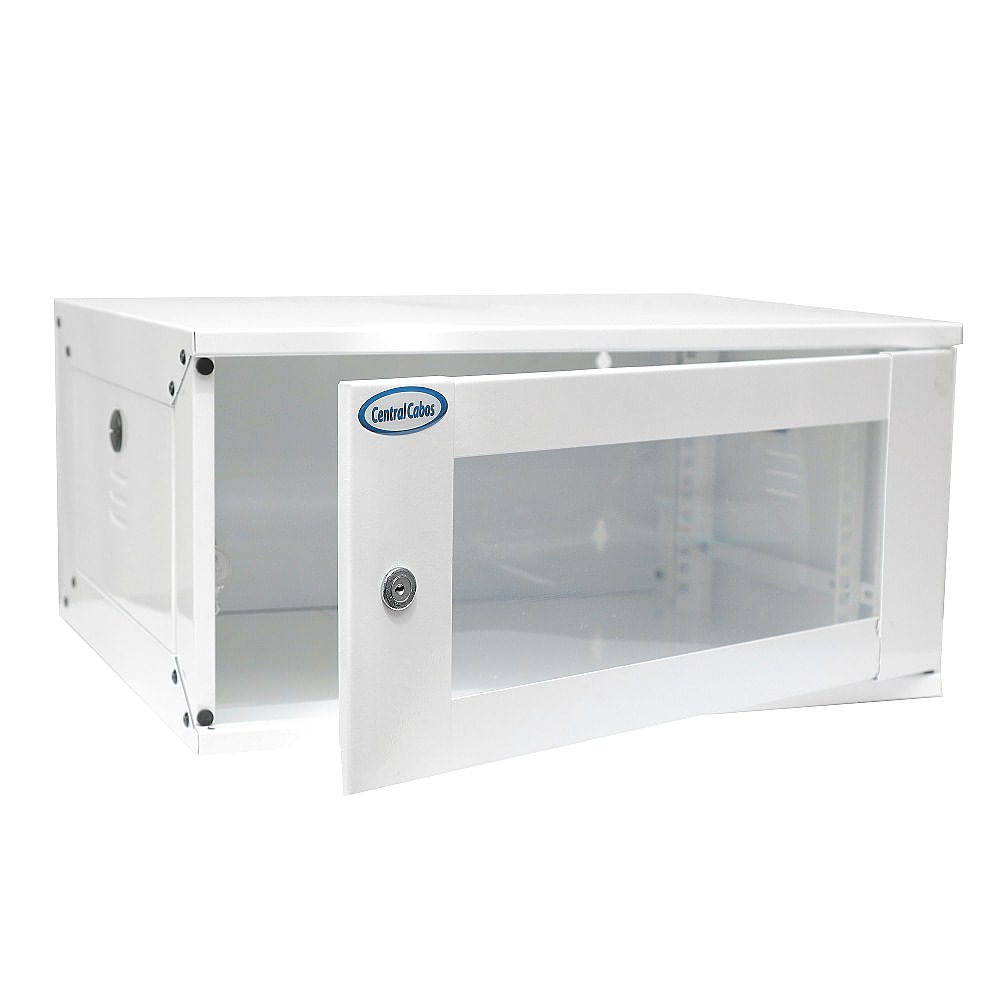 Mini Rack de Parede 5U por 470mm Branco - 5396