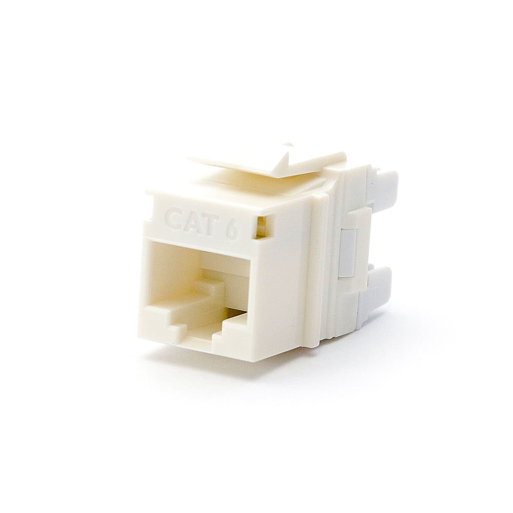 Keystone Fêmea RJ45 Cat6 GigaLan Premium Branco - 3820