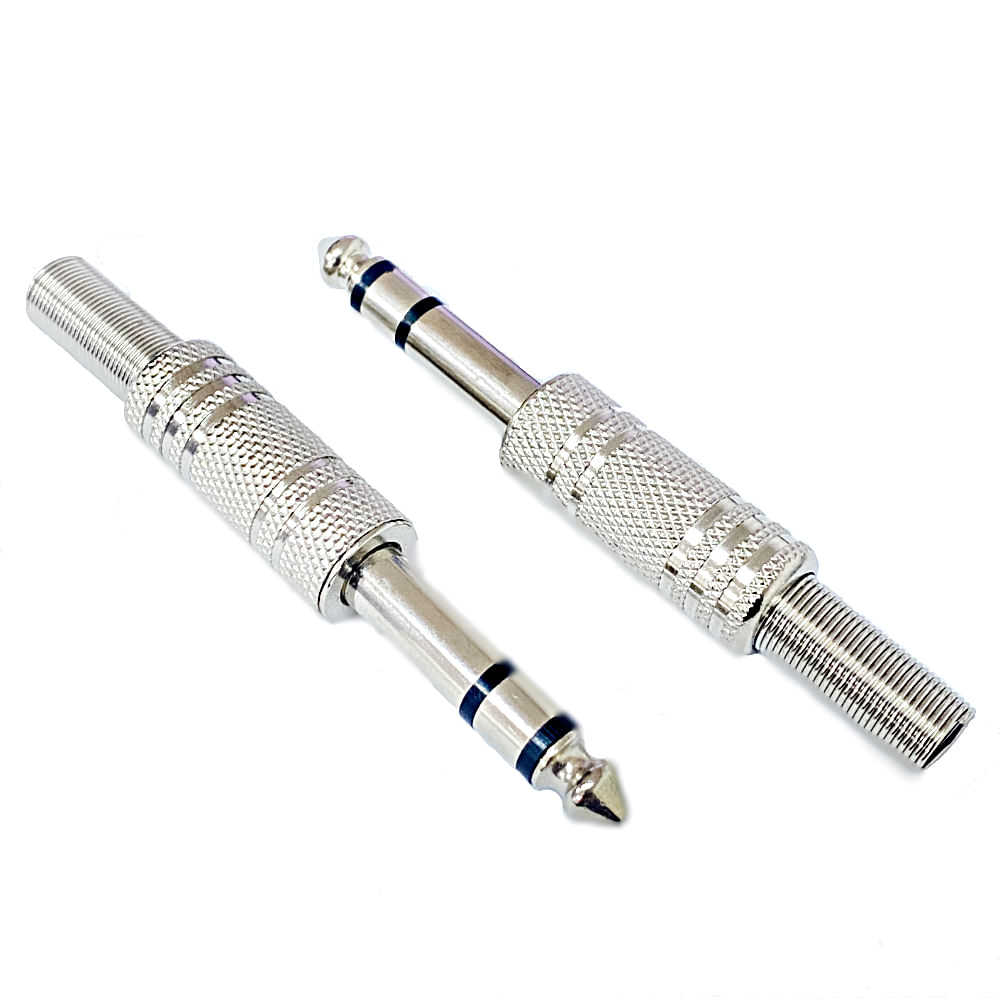 Plug P10 Macho Stereo Profissional - Central Cabos