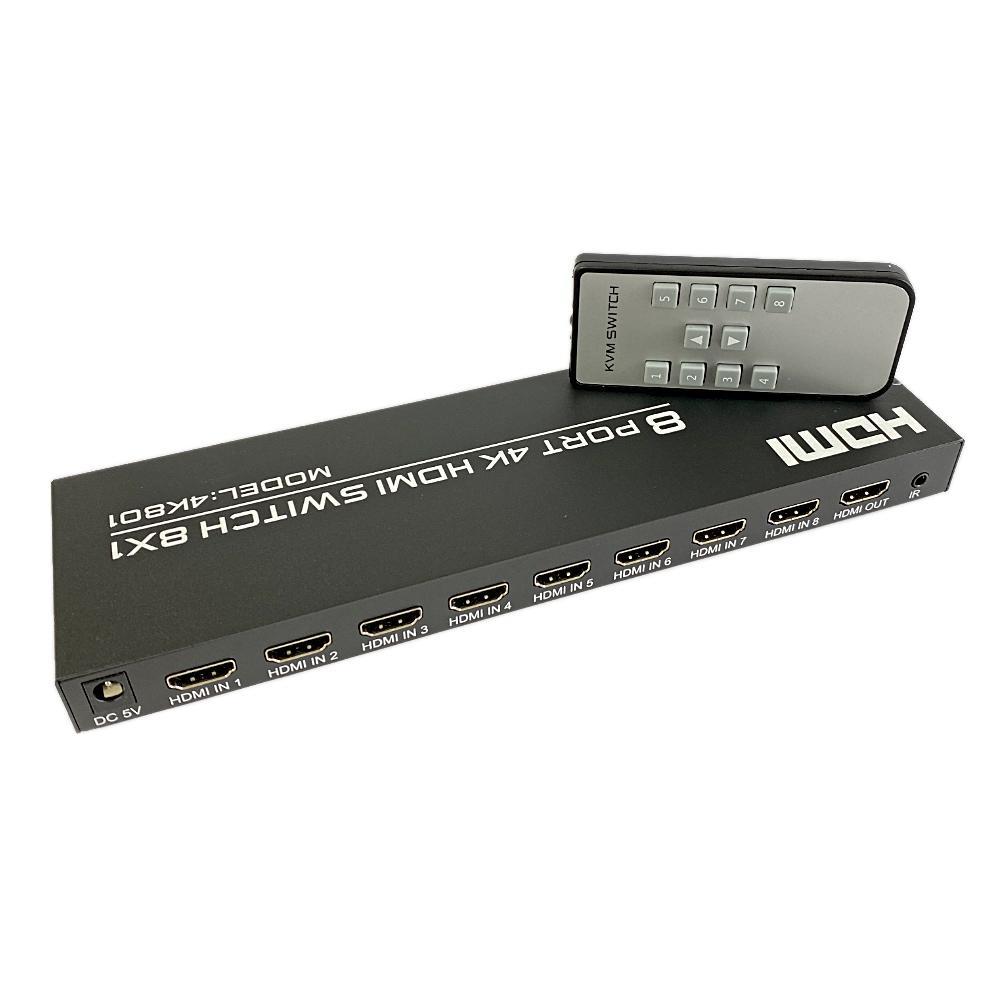 Switch hdmi 8p c/conSwitch hdmi 8 portas c/controle e fonte - 7416trole ...