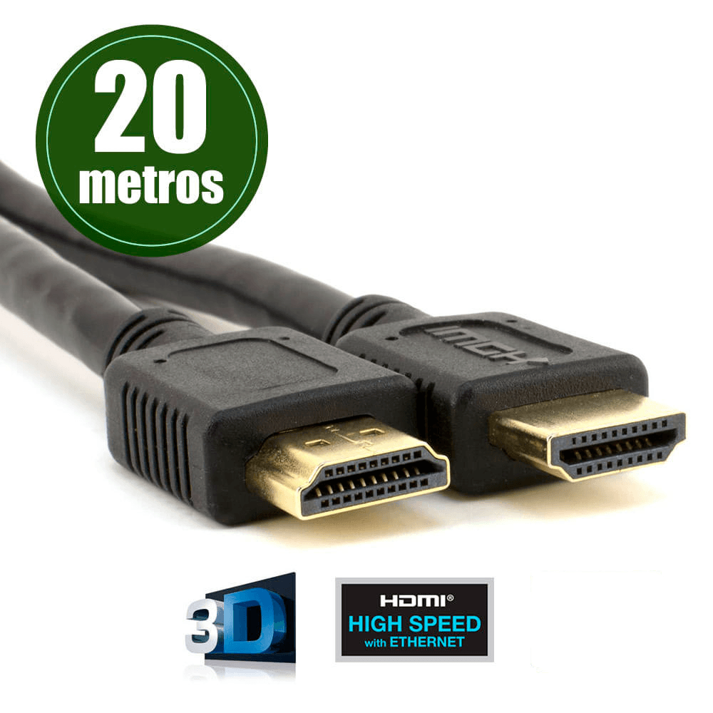 Cabo HDMI 1.4 3D 20 Metros - Central Cabos
