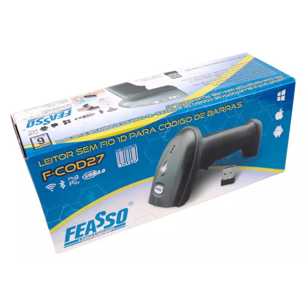 Leitor sem fio bluetooth e wireless - f-cod27