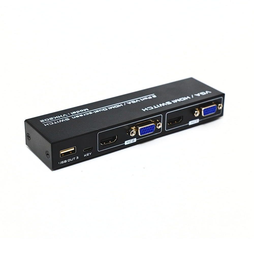 Switch kvm 2p vga / hdmi 4k dual-screen