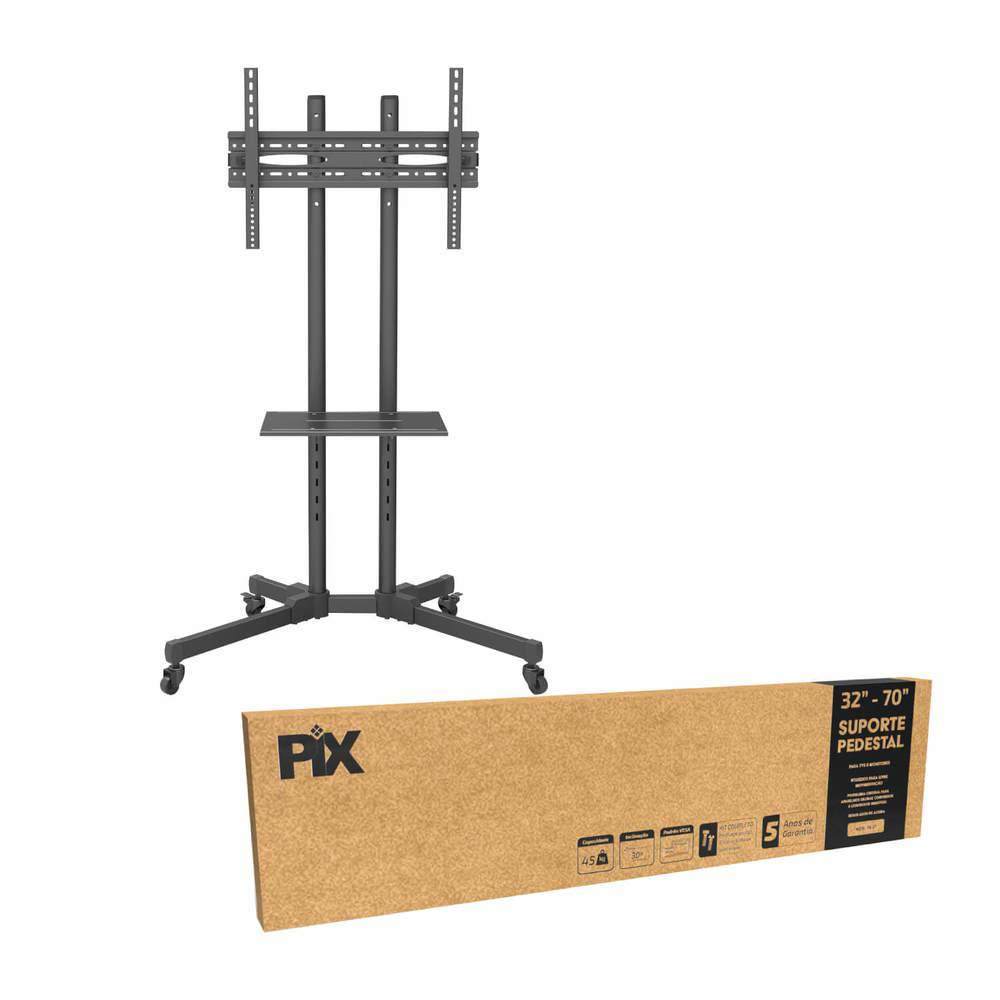 Suporte de chao para tv/monitor 32" a 70" - preto 079-0056