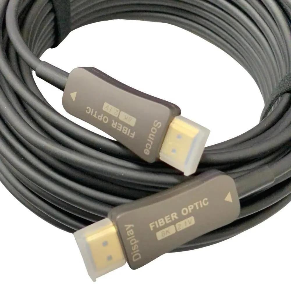 Cabo hdmi 2.1 8k 25mts (fibra optica) - Central Cabos