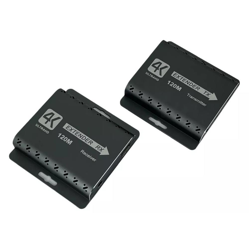 Extensor hdmi tx/rx 120m 4k ir