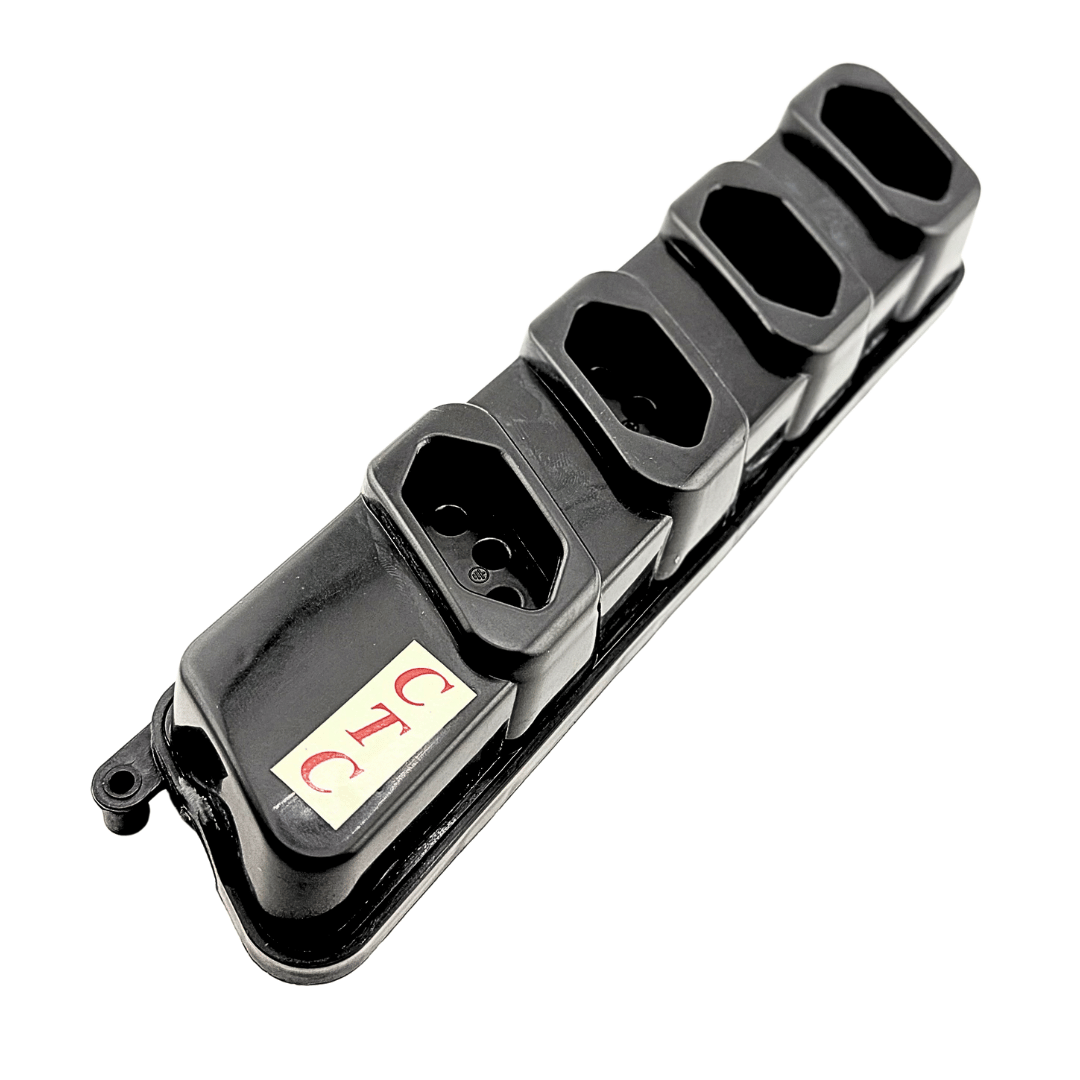 Régua de Tomada Novo Padrão com 4 Entradas Bivolt 10A sem Cabo